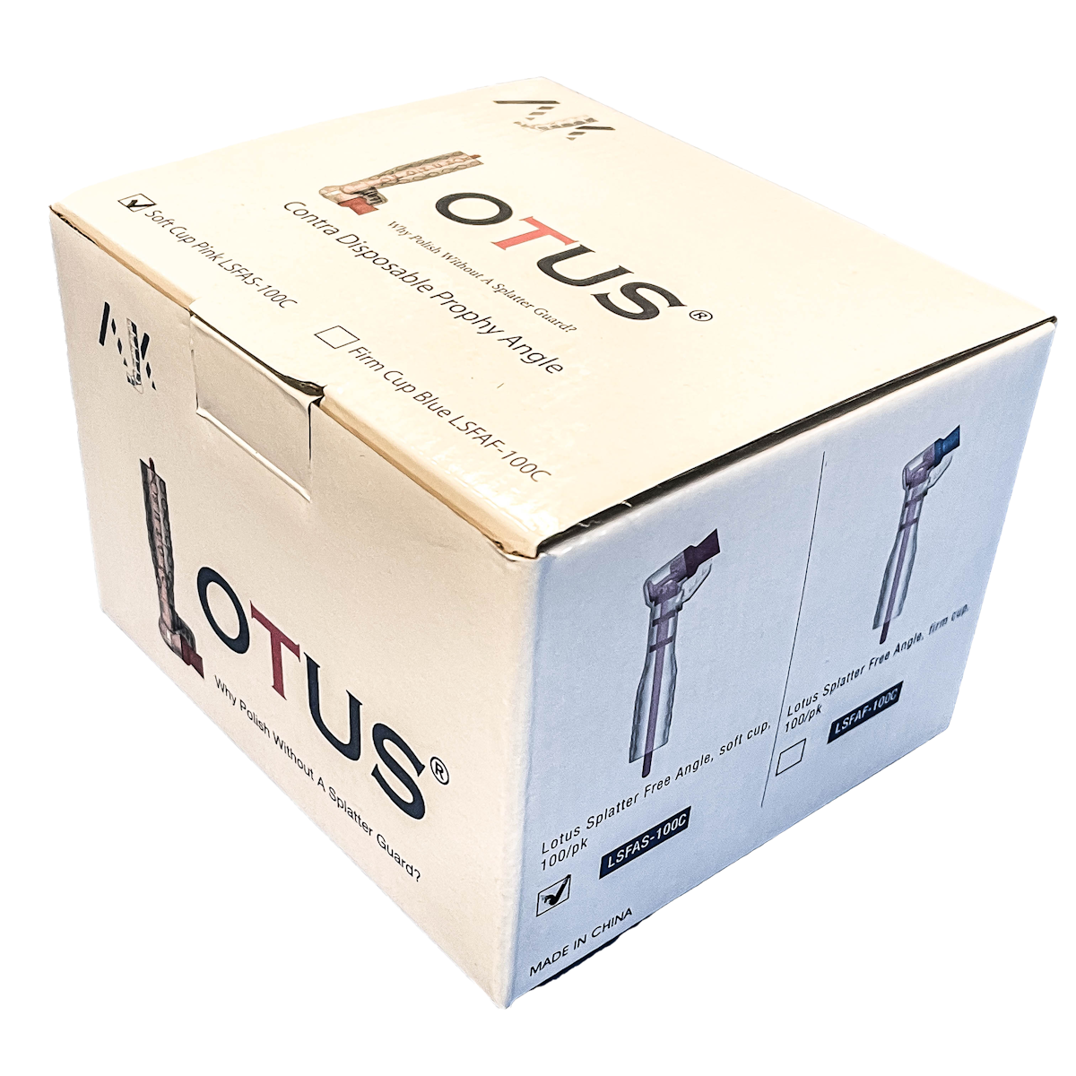 BY THE BOX: Lotus Contra Angle with Splatter Guard, Box of 500 ...